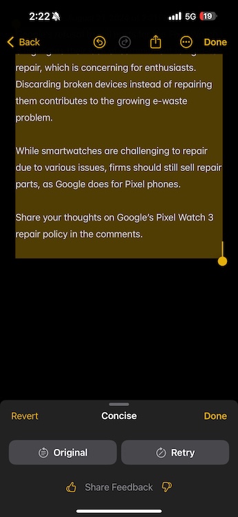 Apple Intelligence: How to Use Writing Tools in iOS 18 | Beebom