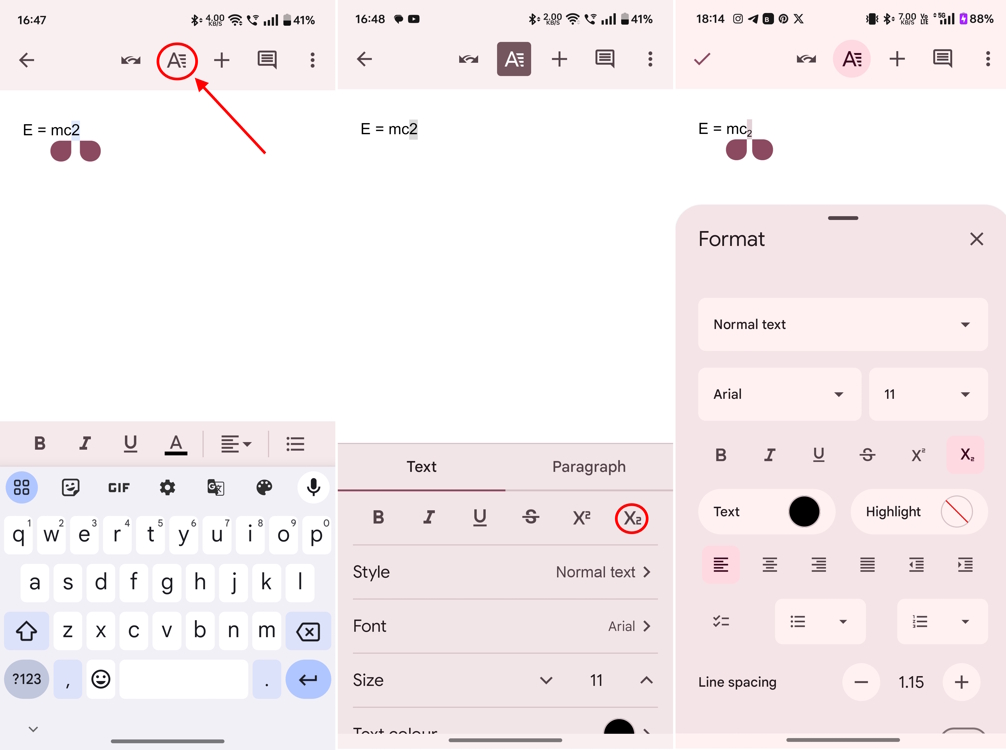 How to Subscript and Superscript in Google Docs | Beebom