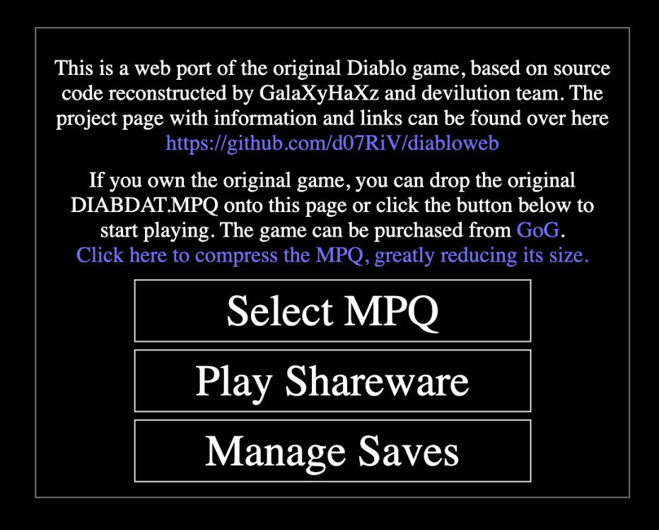 You Can Now Play Diablo in a Web Browser and I Feel Older than Ever ...