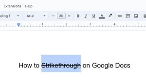 How to Strikethrough in Google Docs | Beebom