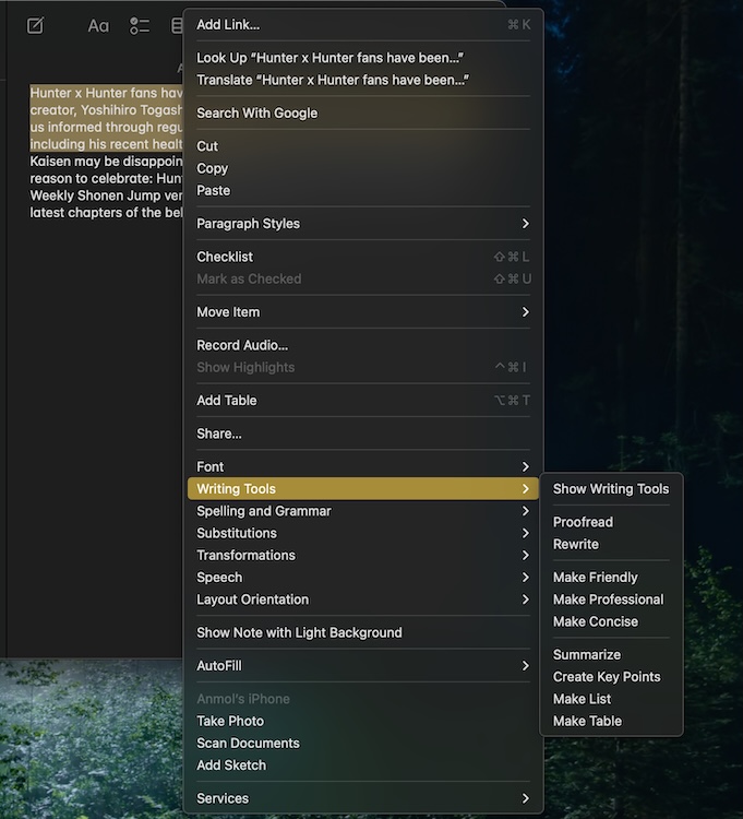 Apple Intelligence: How to Use Writing Tools in iOS 18 | Beebom