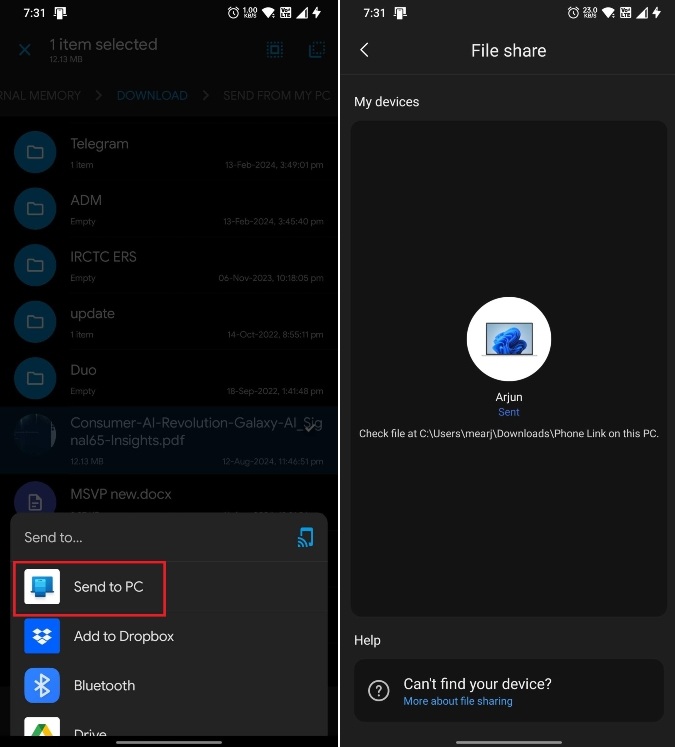 Phone Link Brings Quick File Transfer Between Windows 11 and Android ...