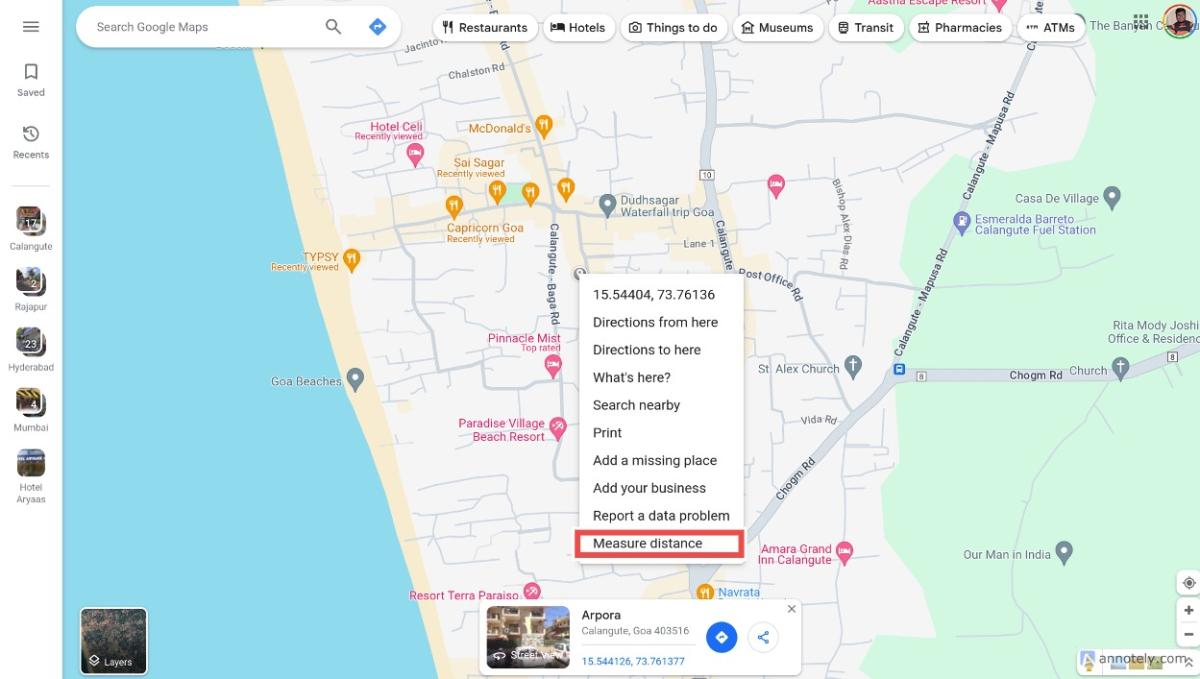How to Measure Distance and Area in Google Maps [GUIDE] | Beebom