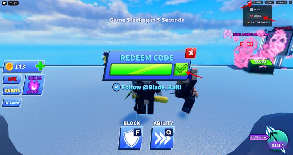 Blade Ball Codes (May 2026) | Beebom
