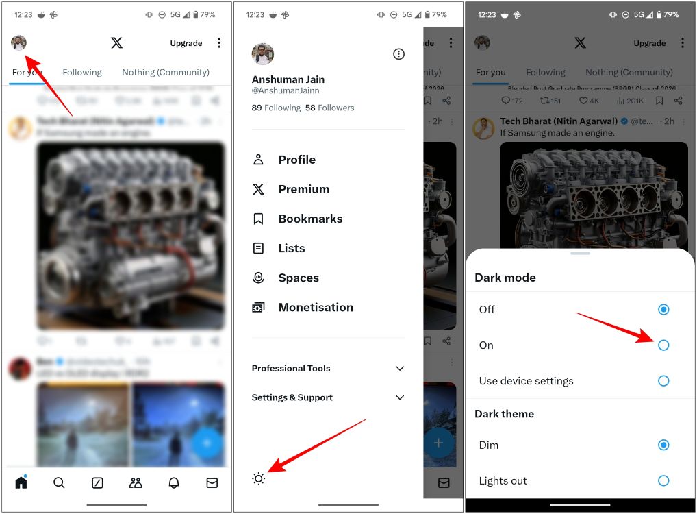 How to Turn On Dark Mode on Twitter/X | Beebom