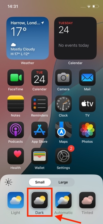 How to Make iPhone Home Screen Icons Dark in iOS 18 | Beebom