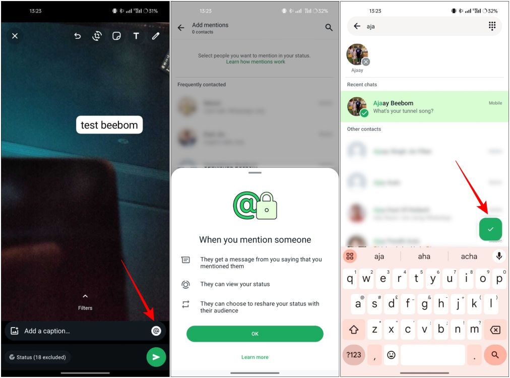 WhatsApp Rolls out New Status Likes and Mention Feature | Beebom