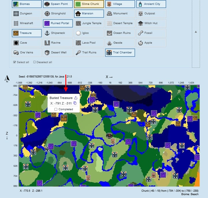 Minecraft Seed Map - How to Use The Tool to Find Rare Biomes and ...