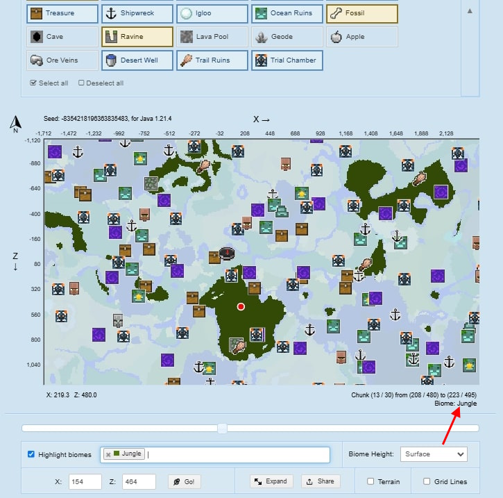 Minecraft Seed Map: Use This Tool to Find Rare Biomes and Structures ...