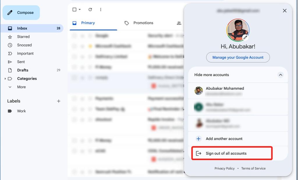How to Log Out of Your Gmail Account on Any Device | Beebom