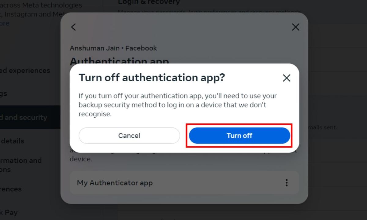 How to Turn Off Two-Factor Authentication on Facebook | Beebom