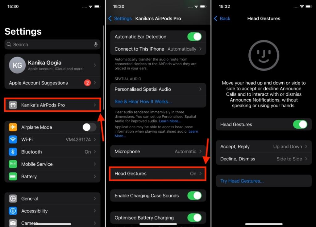 How to Use Head Gestures on AirPods | Beebom