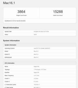 Unreleased M4 MacBook Pro's Geekbench Result Leak with Record-Breaking ...