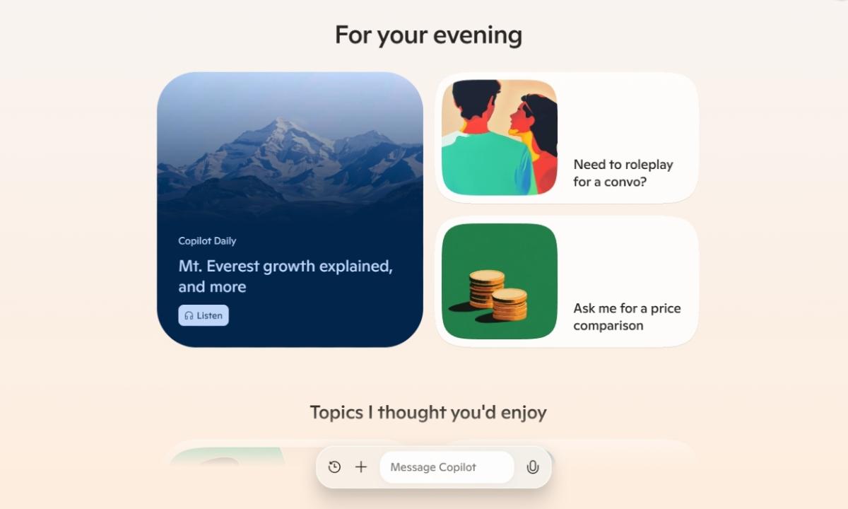 Microsoft Revamps Copilot AI with a Fresh UI, Copilot Voice, Vision ...