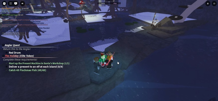 How to Complete Roblox Fisch Santa Quests | Beebom