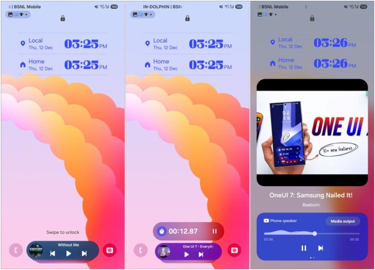 Hands-On with One UI 7's Now Bar: More Than Just a Dynamic Island | Beebom