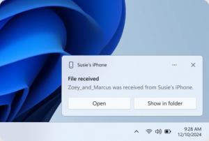 Microsoft's Phone Link Can Now Transfer Files Between Windows PC and ...