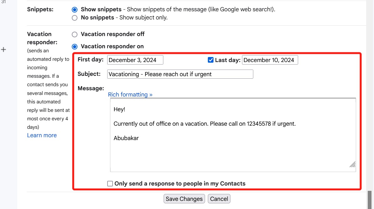 How to Set Out of Office Reply in Gmail | Beebom