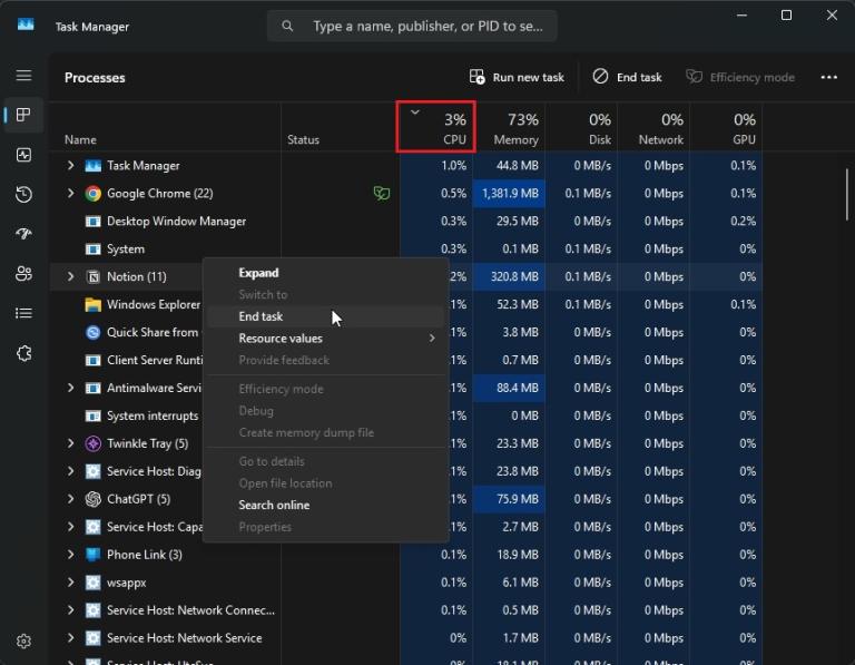 How to Fix High CPU Usage (100%) in Windows 11 | Beebom