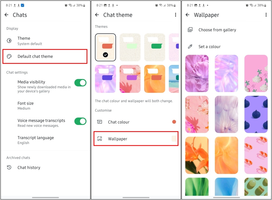 How to Change Chat Theme on WhatsApp | Beebom