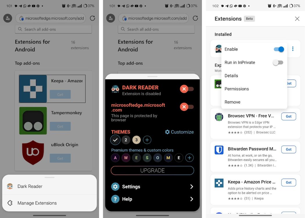 Microsoft Edge for Android Beats Chrome to the Punch with Extensions Support | Beebom