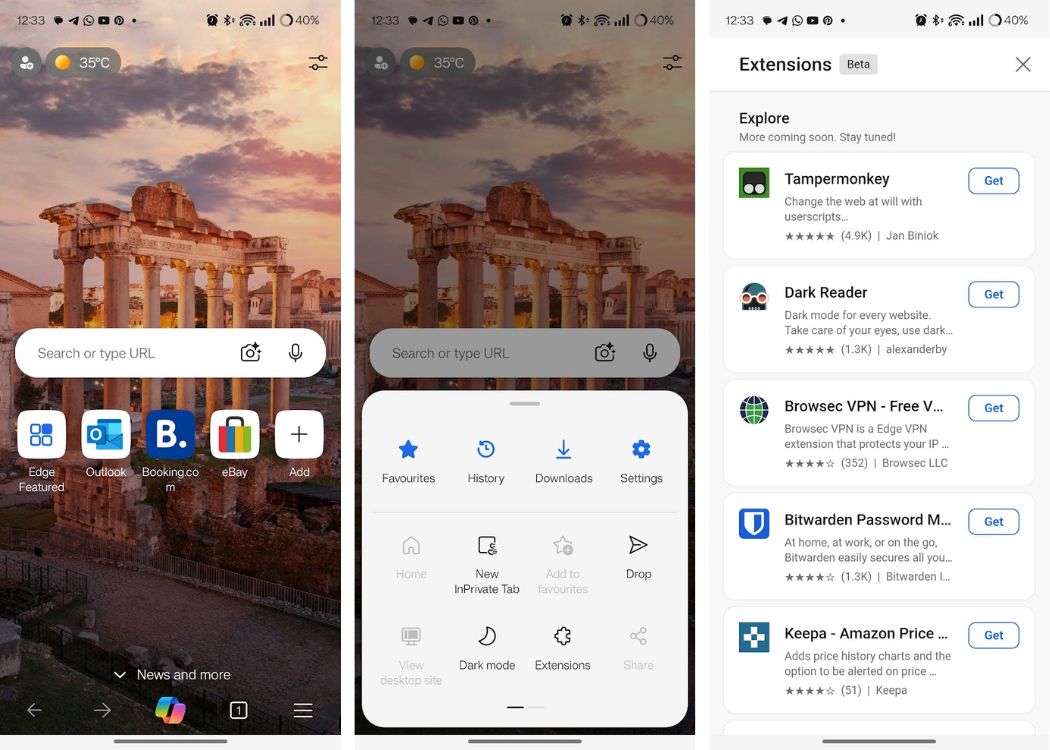 Microsoft Edge for Android Beats Chrome to the Punch with Extensions Support | Beebom