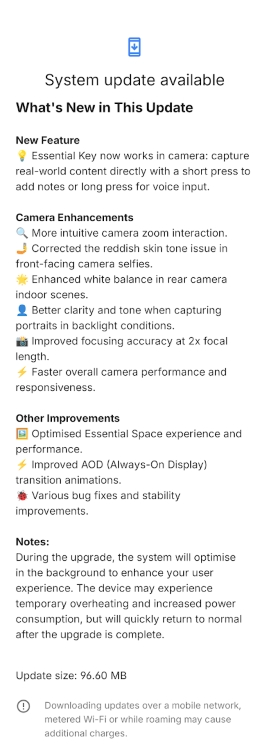 Nothing Phone (3a) Gets New Update with Enhanced Camera and Essential ...