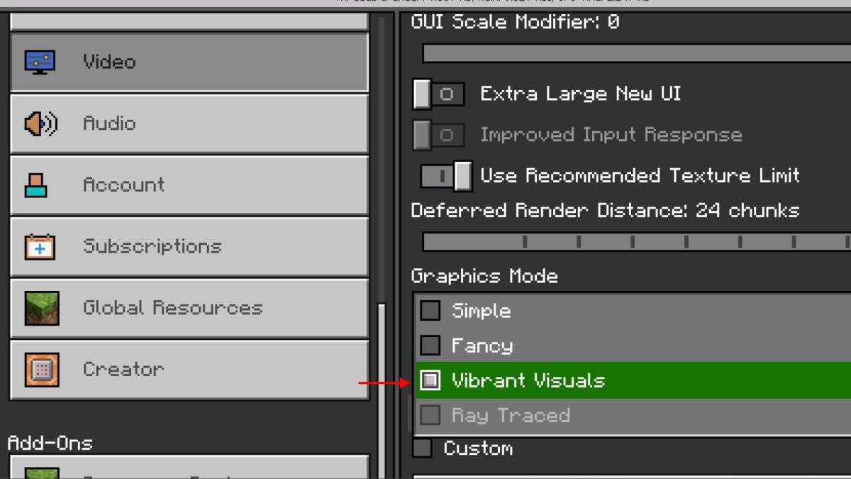 How to Turn On Vibrant Visuals in Minecraft | Beebom
