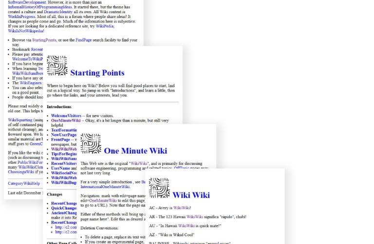 On This Day 30 Years Ago, WikiWikiWeb Walked So Wikipedia Could Run ...