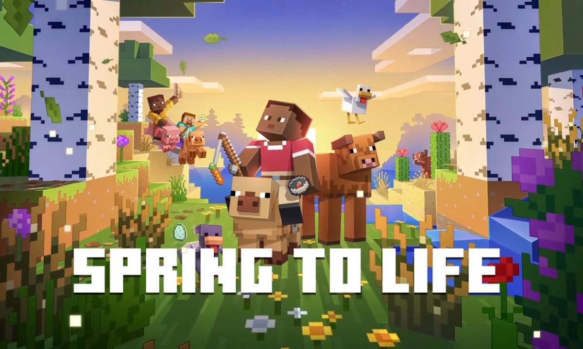 Minecraft's Next Drop Spring to Life is Releasing on March 25 | Beebom