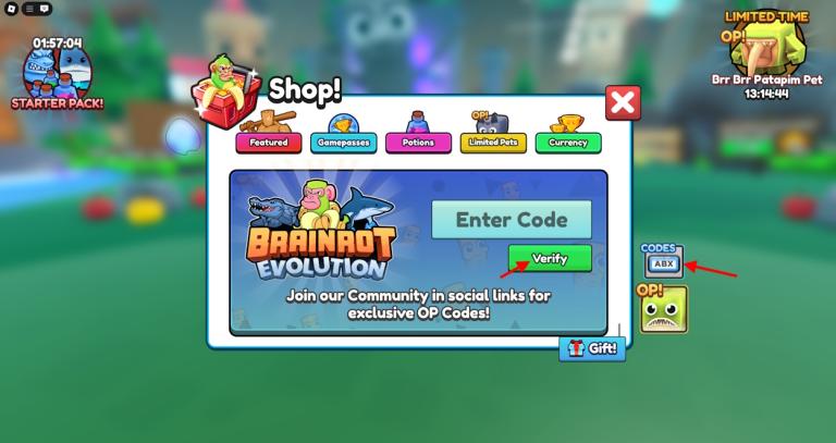 Brainrot Evolution Codes (November 2025) | Beebom