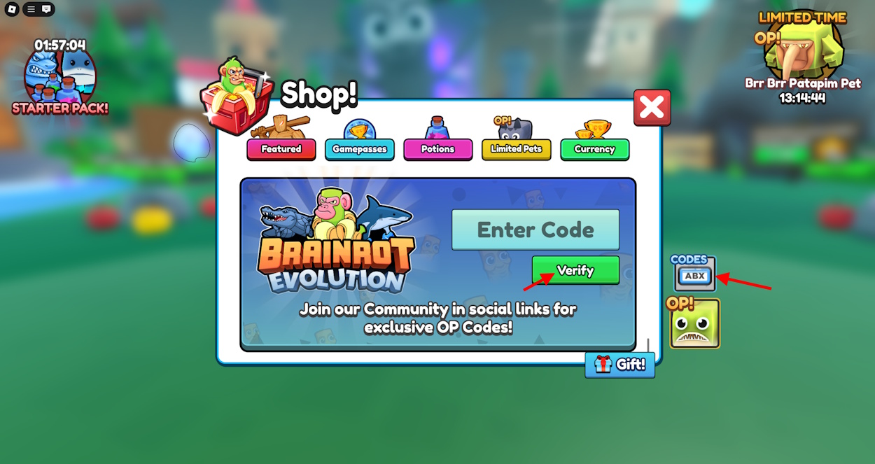 Brainrot Evolution Codes (November 2025) | Beebom