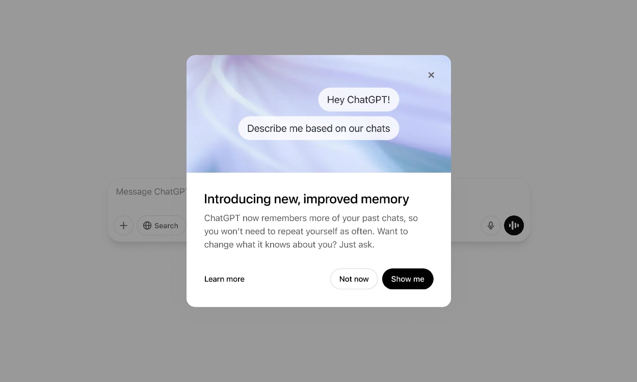 ChatGPT Now Remembers Everything You Told It About Your Interests | Beebom