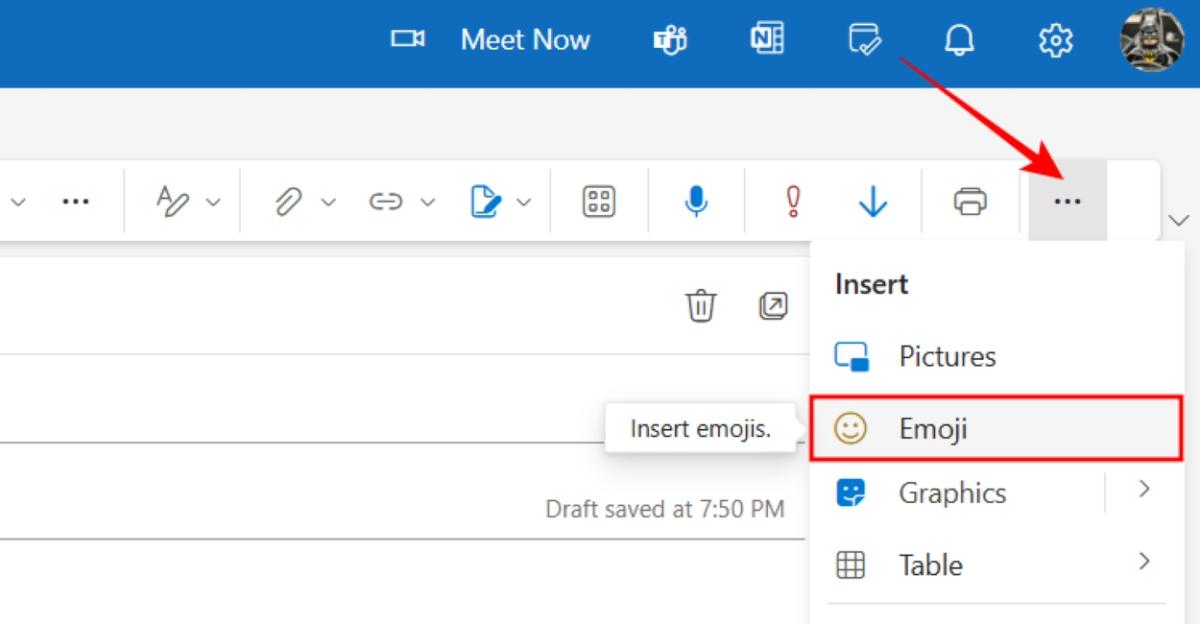 How to Insert Emojis in Outlook | Beebom