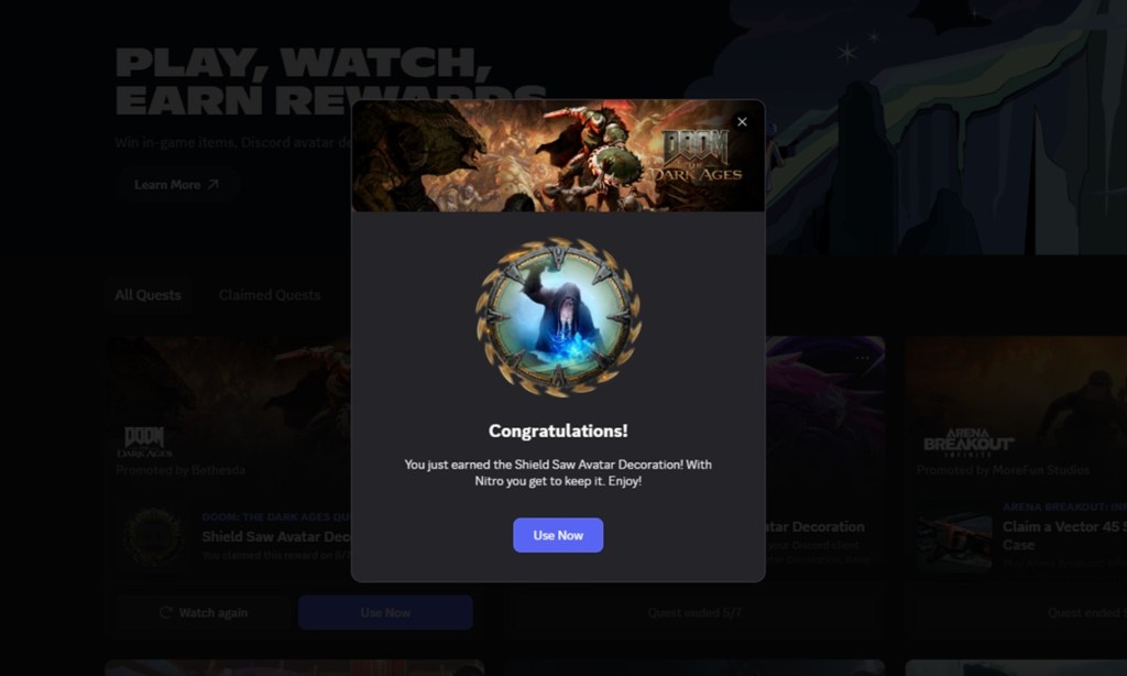 How to Get Discord x Doom: The Dark Ages Shield Saw Decoration | Beebom