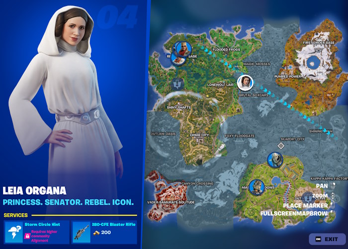 How to Complete Leia Organa Found Quests in Fortnite | Beebom