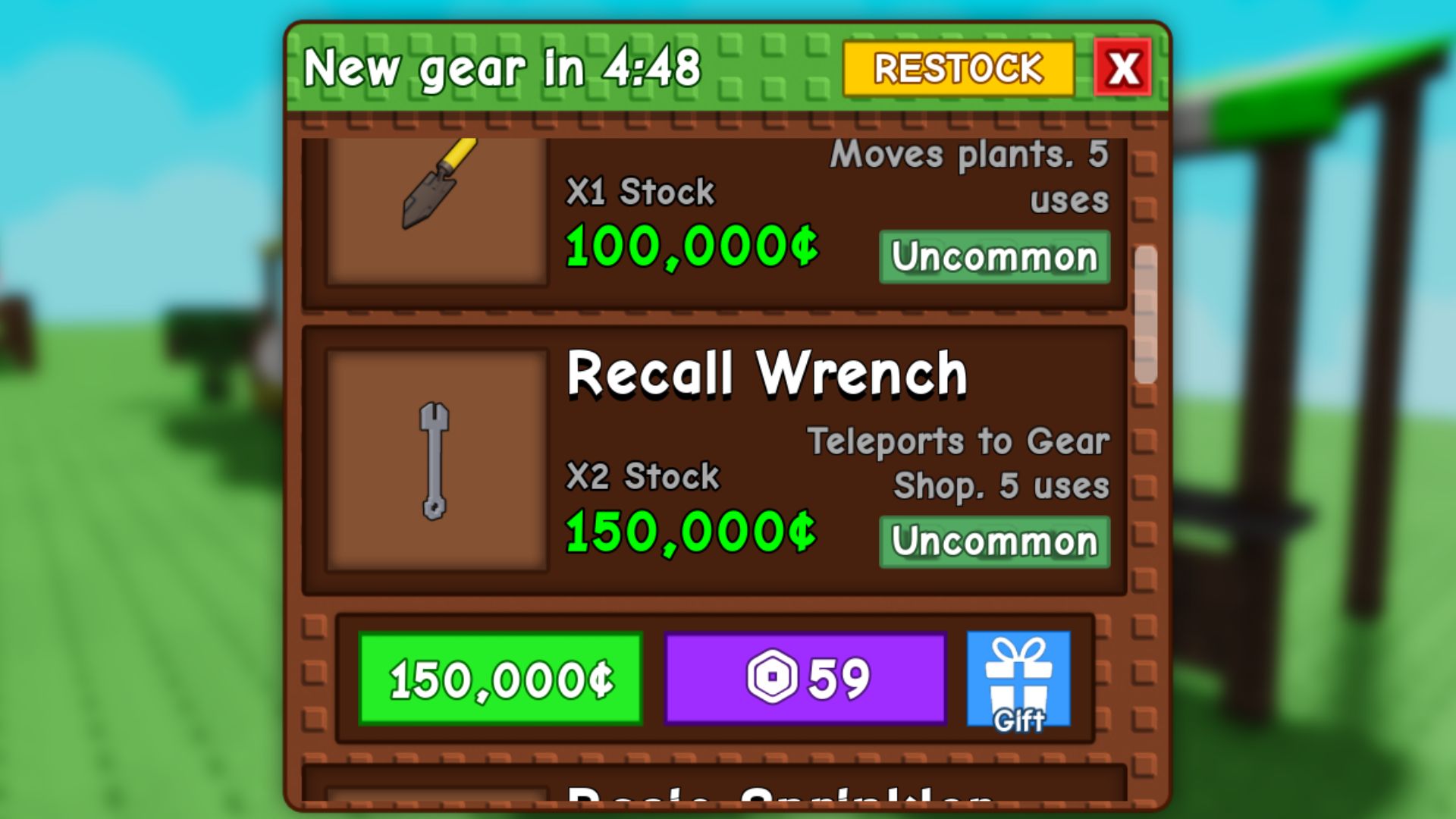 How to Get Recall Wrench in Grow a Garden Roblox | Beebom