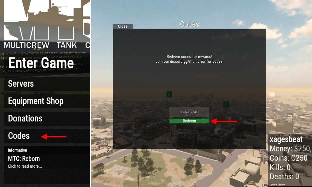 Multicrew Tank Combat Codes (December 2025) | Beebom