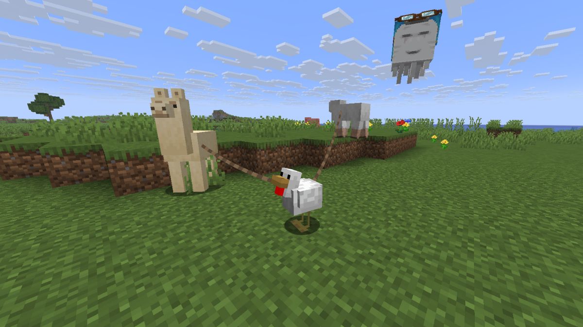 How to Leash Minecraft Mobs Together Using Lead | Beebom