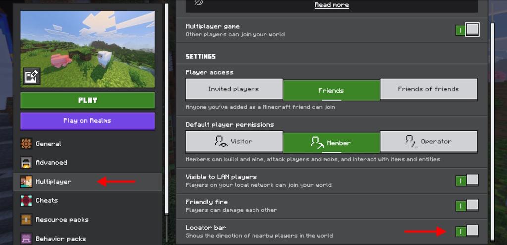 How to Use Player Locator Bar in Minecraft | Beebom