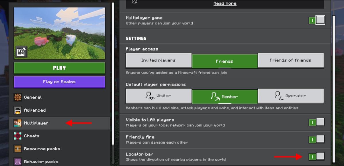 How to Use Player Locator Bar in Minecraft | Beebom