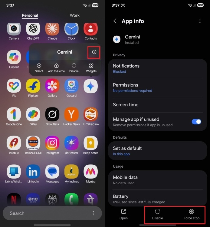 How to Turn Off Gemini on Android Phones | Beebom