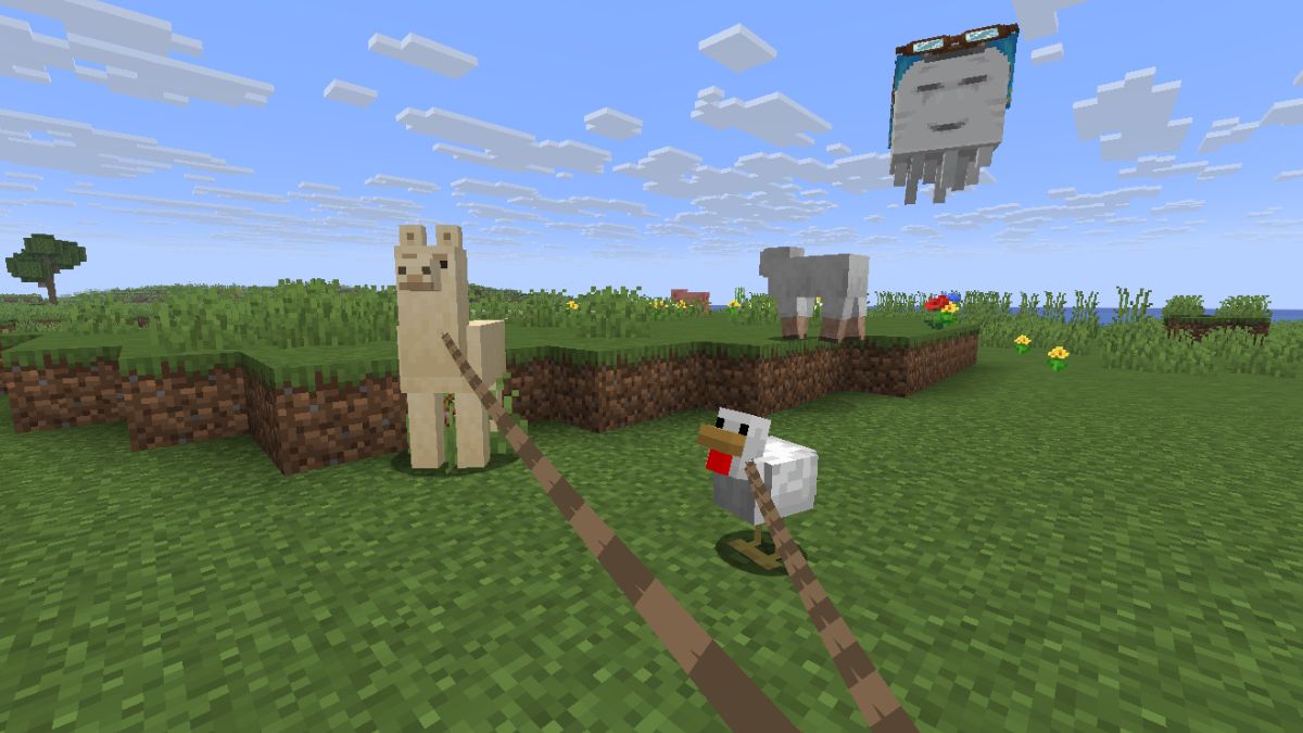 How to Leash Minecraft Mobs Together Using Lead | Beebom