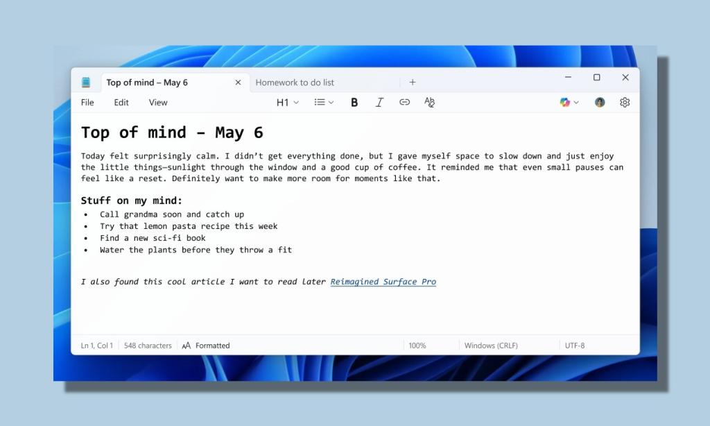 Notepad is Becoming More Like Microsoft Word on Windows 11 | Beebom