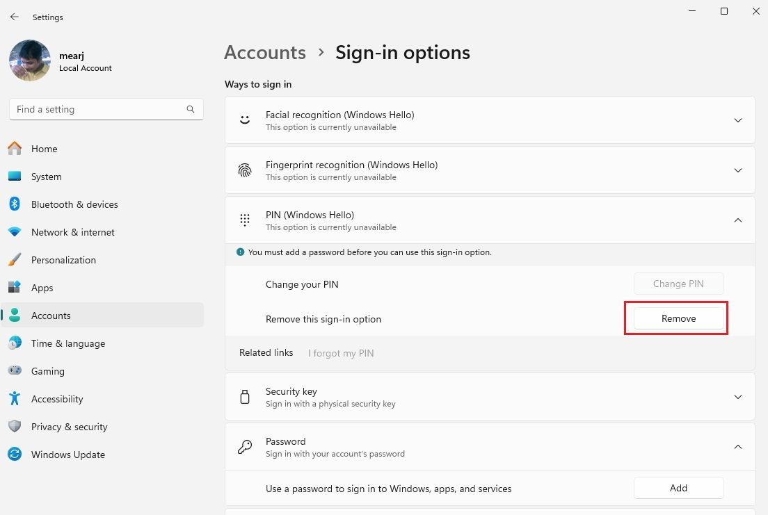 How to Remove Login Password on Windows 11 | Beebom