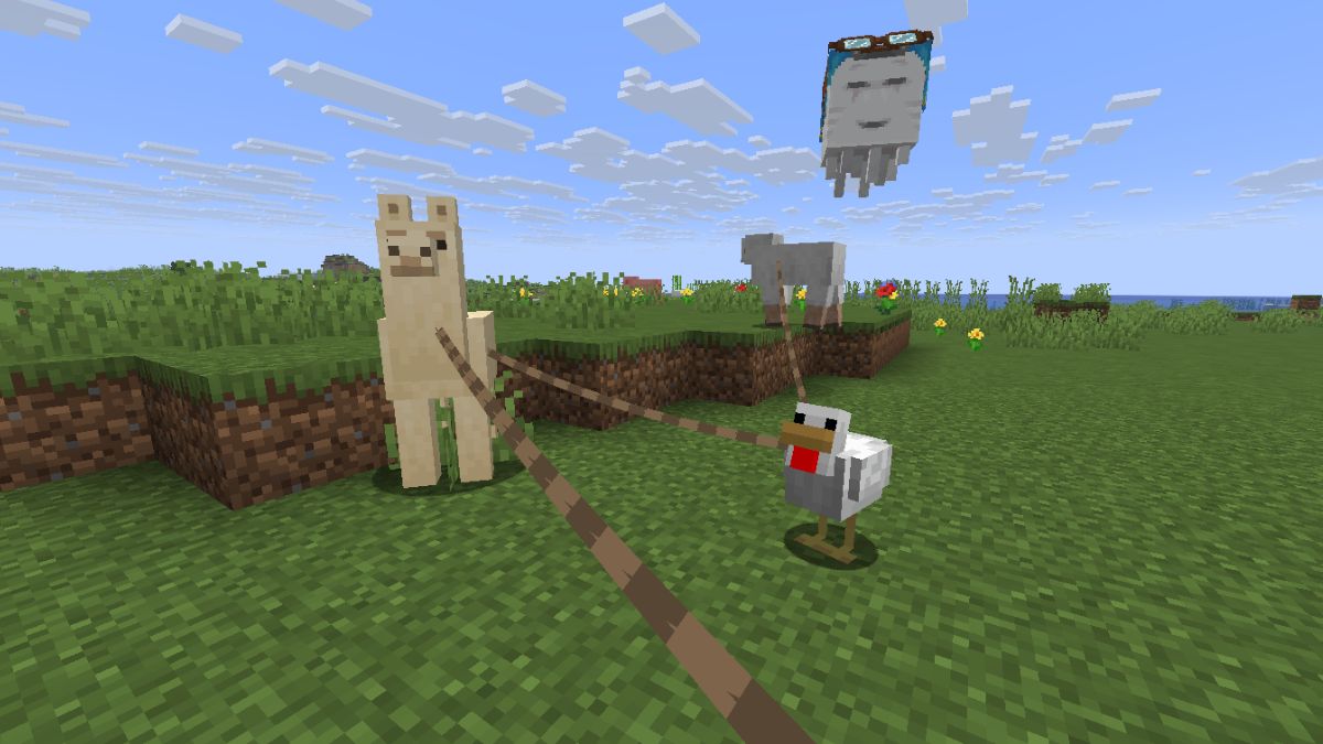 How to Leash Minecraft Mobs Together Using Lead | Beebom
