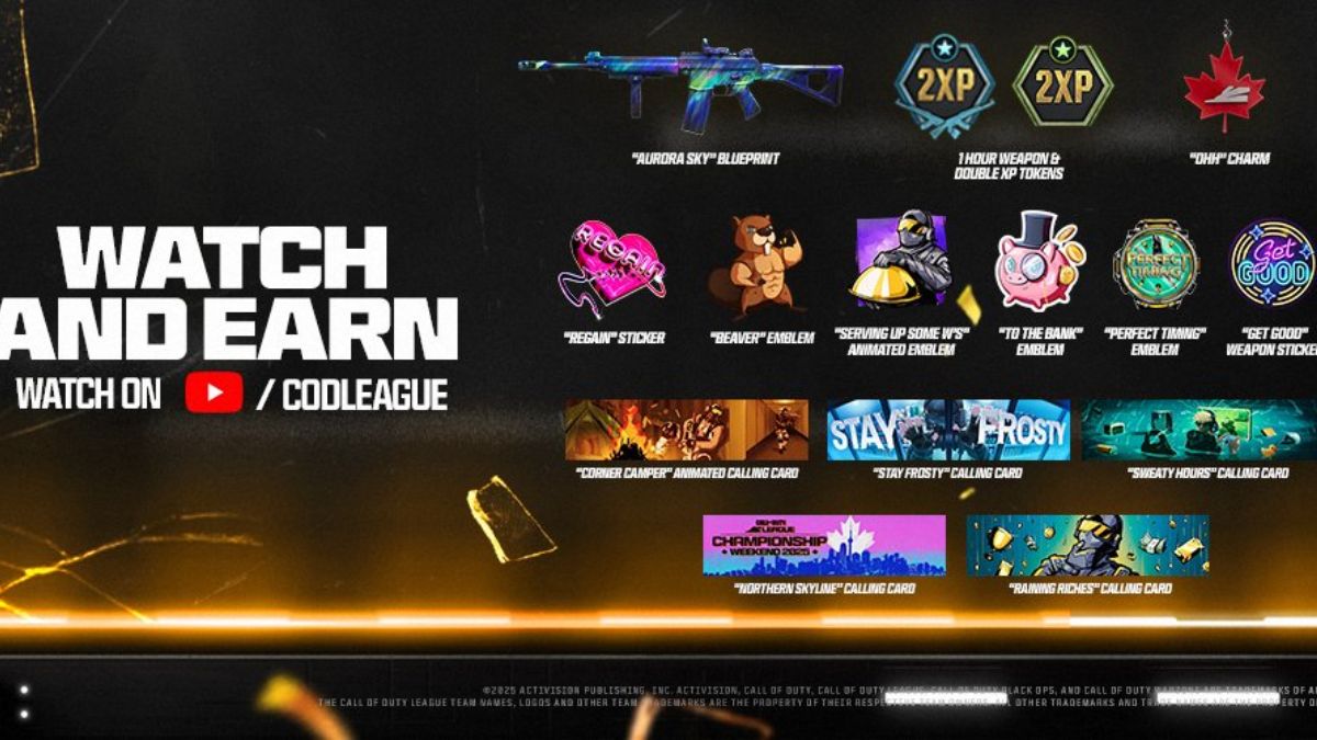 Black Ops 6 and Warzone: All CDL 2025 Viewership Rewards | Beebom