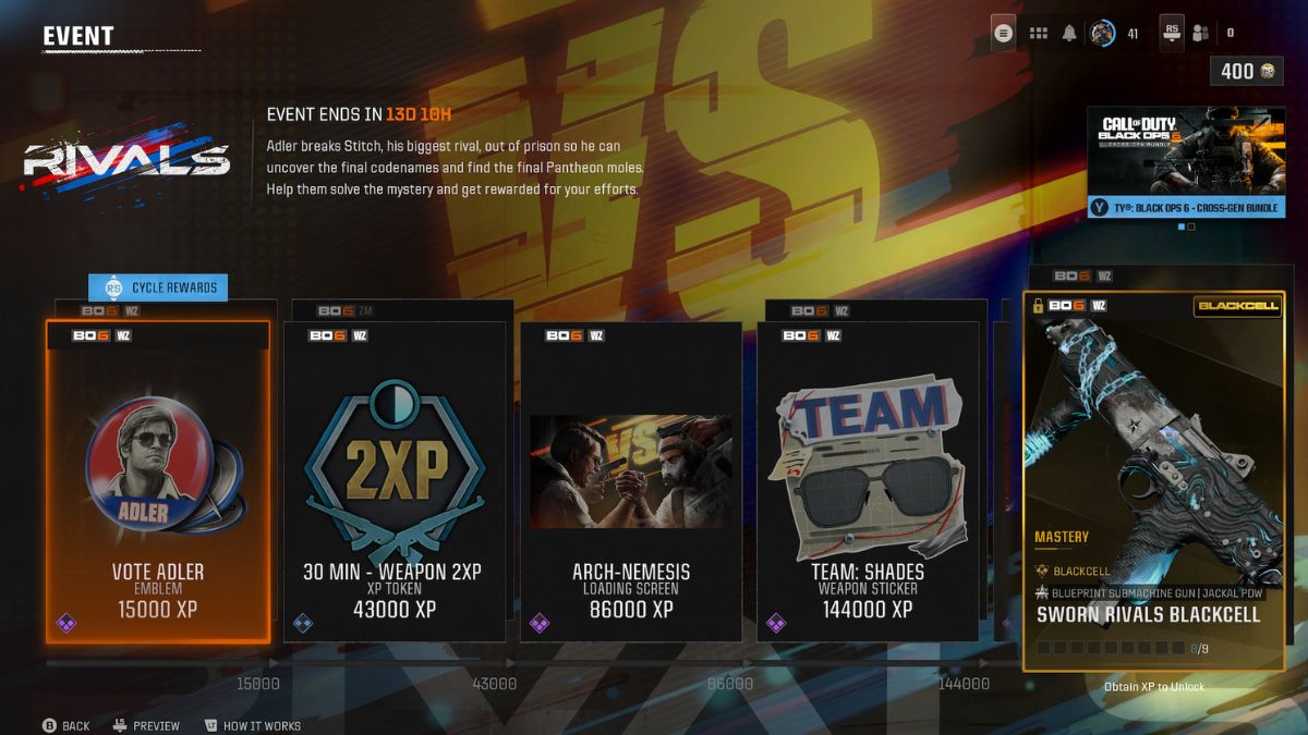 Black Ops 6 and Warzone: All Rivals Event Rewards | Beebom