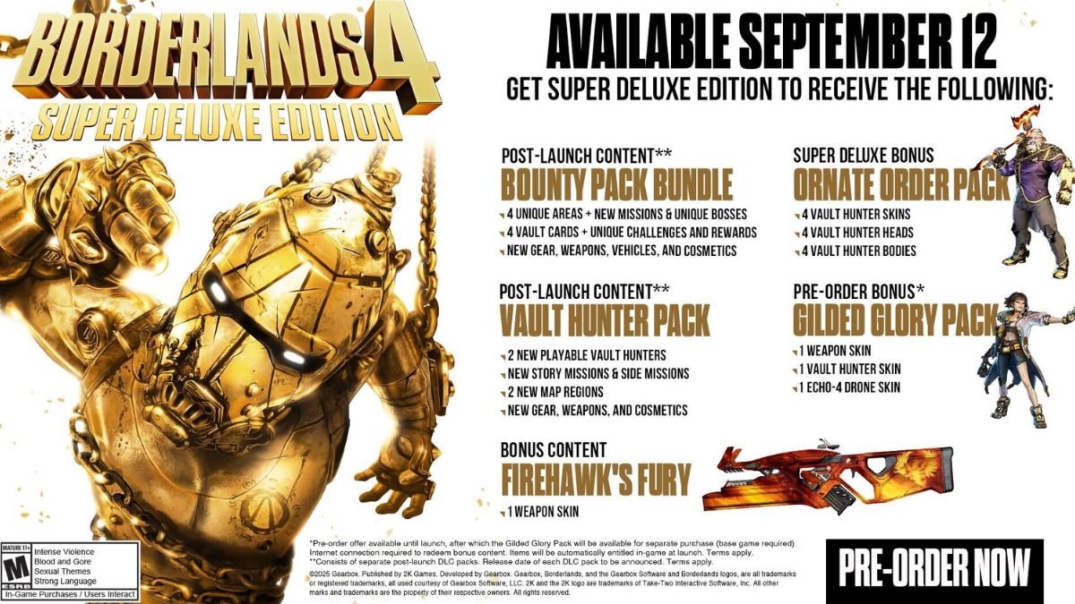 Borderlands 4 Pre-Order Guide: Editions, Bonuses, Platforms and Prices ...
