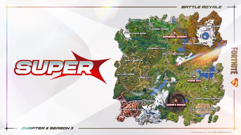 All New Map Changes in Fortnite Chapter 6 Season 3 Super | Beebom